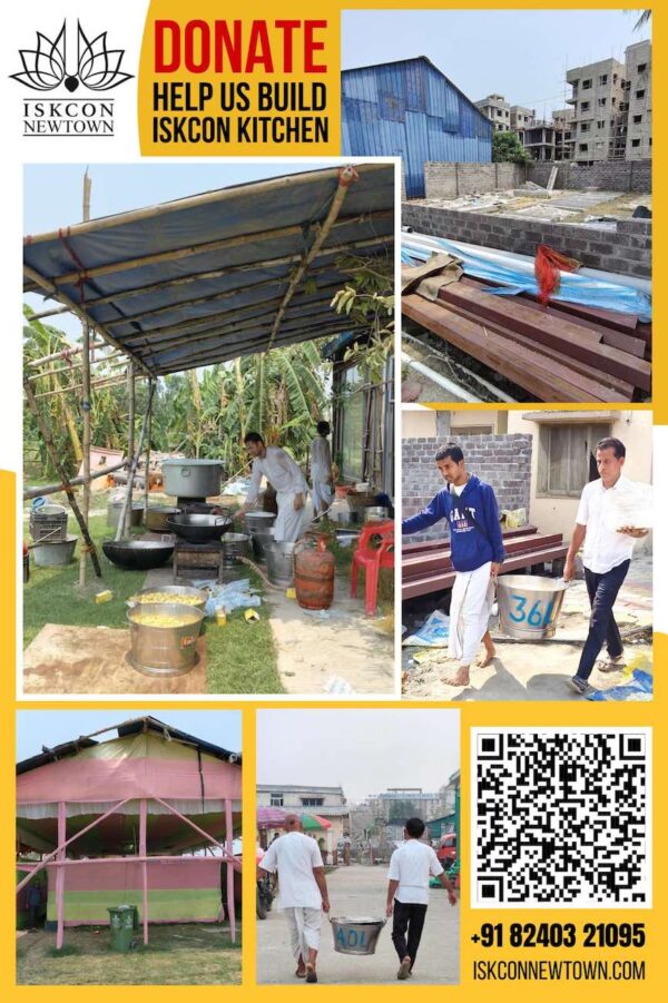 Support Temple Construction Donation ISKCON Newtown